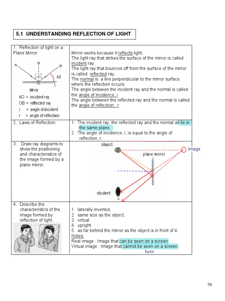 Light (Revision) | PDF | Lens (Optics) | Refraction