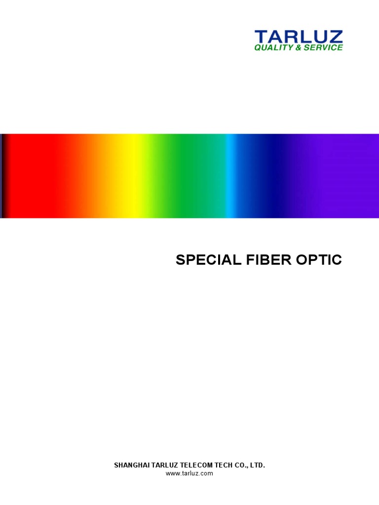 Special Fiber Optic PDF | Download Free PDF | Optical Fiber | Infrared