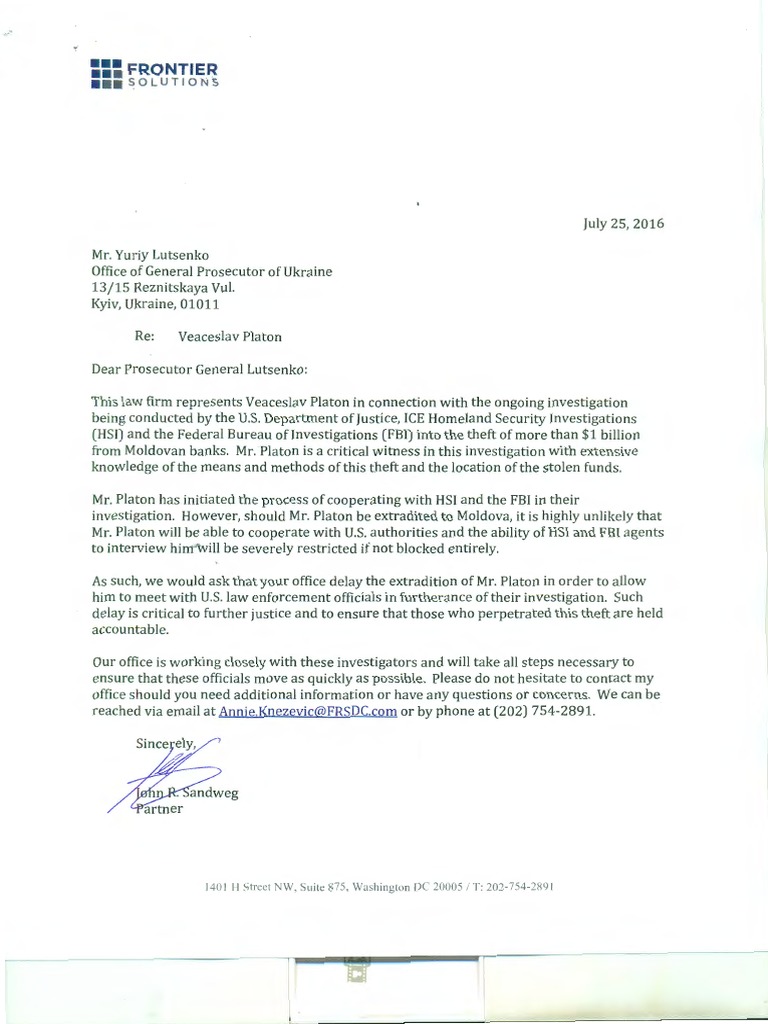 Delay Extradition Request for Platon | PDF | U.S. Immigration And ...