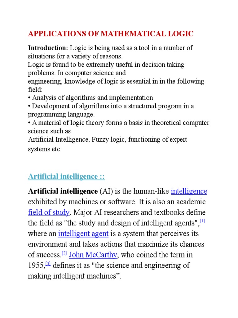 Applications of Dms Logic | PDF | Fuzzy Logic | Artificial Intelligence