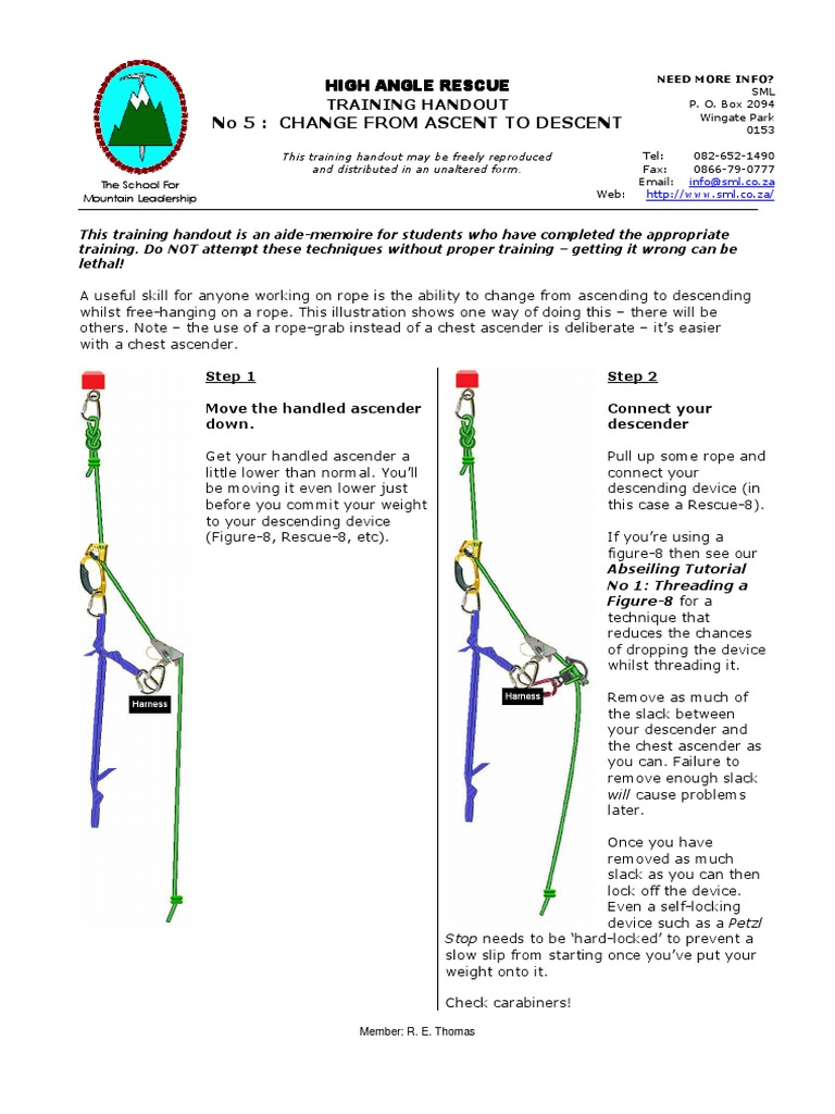 HighAngle TrainingHandout 05 AscentToDescent | PDF | Self-Improvement ...