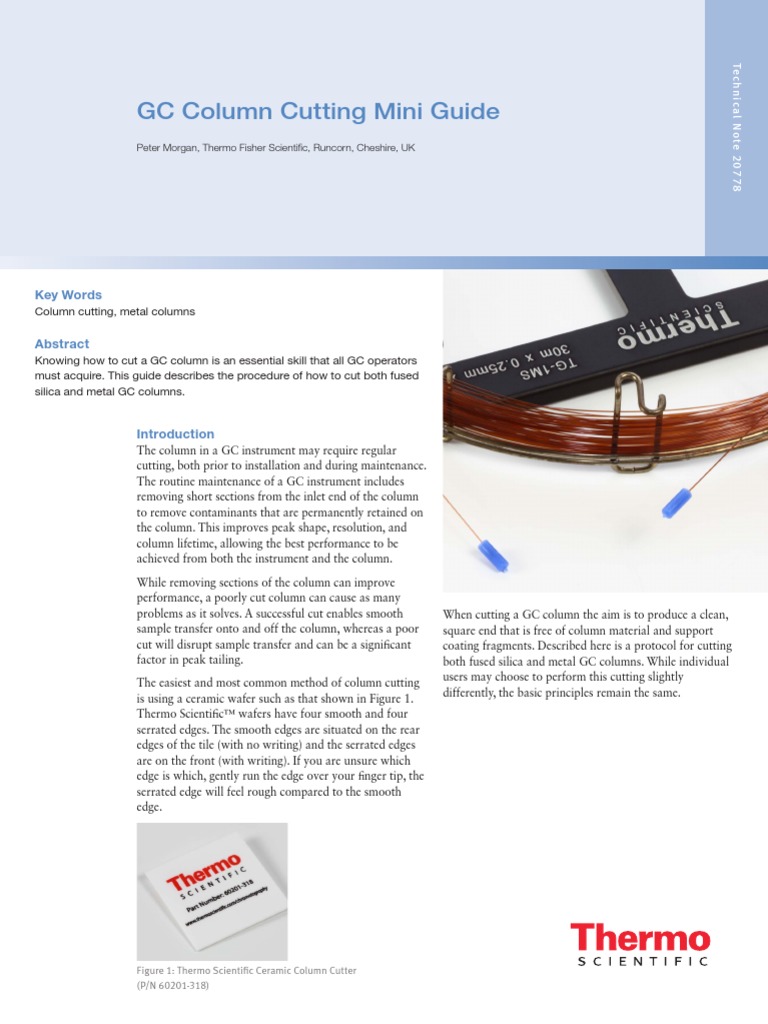 GC Column Cutting Mini Guide: Key Words | PDF | Nature