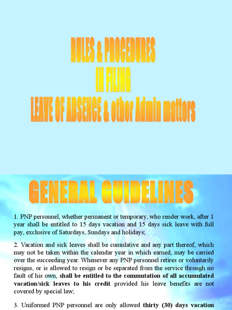 Admin Matters | PDF | Sergeant | Parental Leave