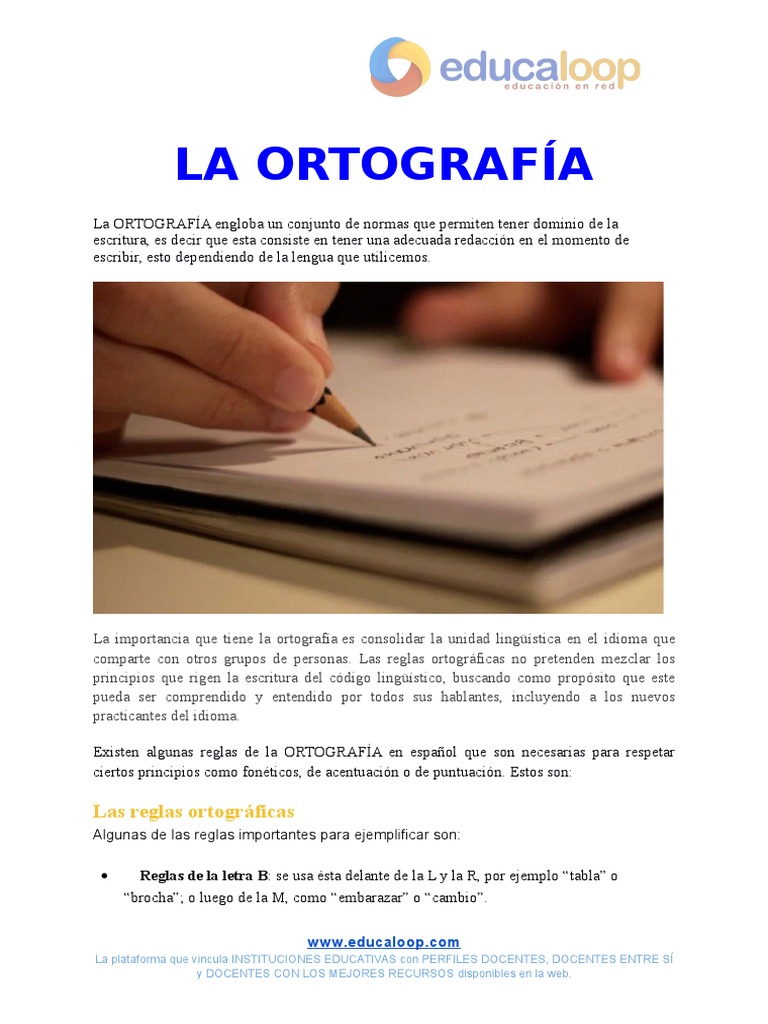 La Ortografía | PDF | Tipología Lingüística | Los símbolos