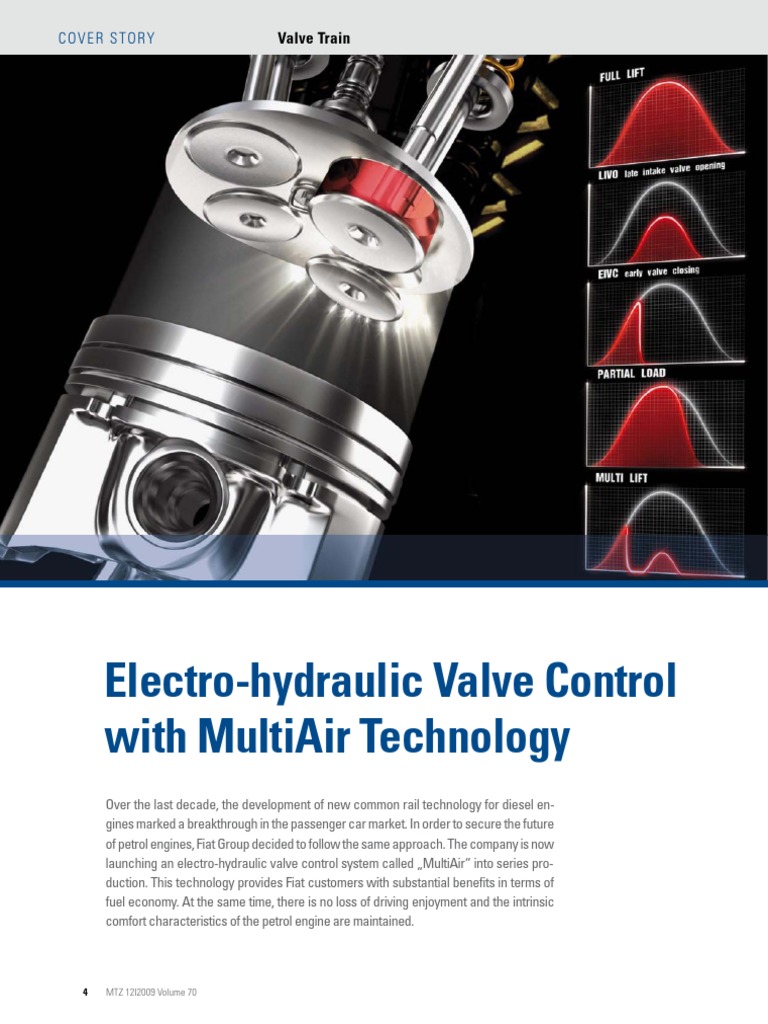 Electro-Hydraulic Valve Control With Multiair Technology: Cover Story ...
