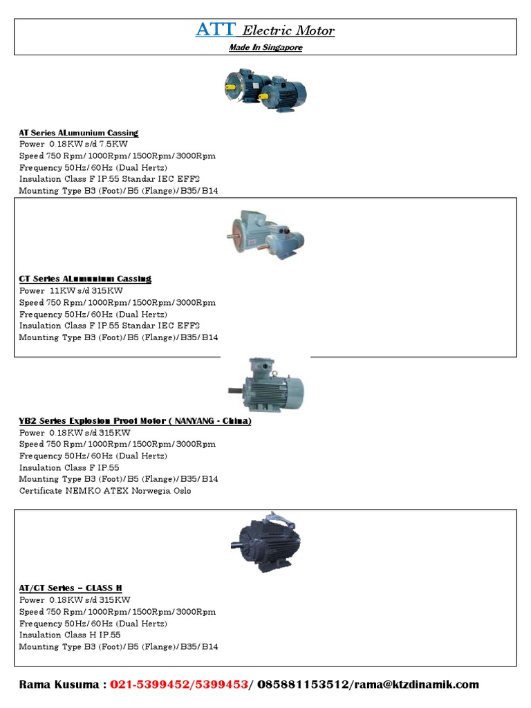 32 Product+-+ATT+Electric+Motor | PDF