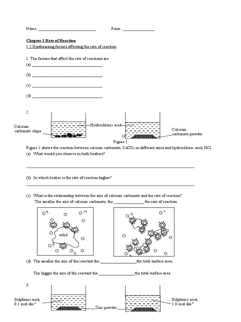 Chapter 1 Rate of Reaction | PDF