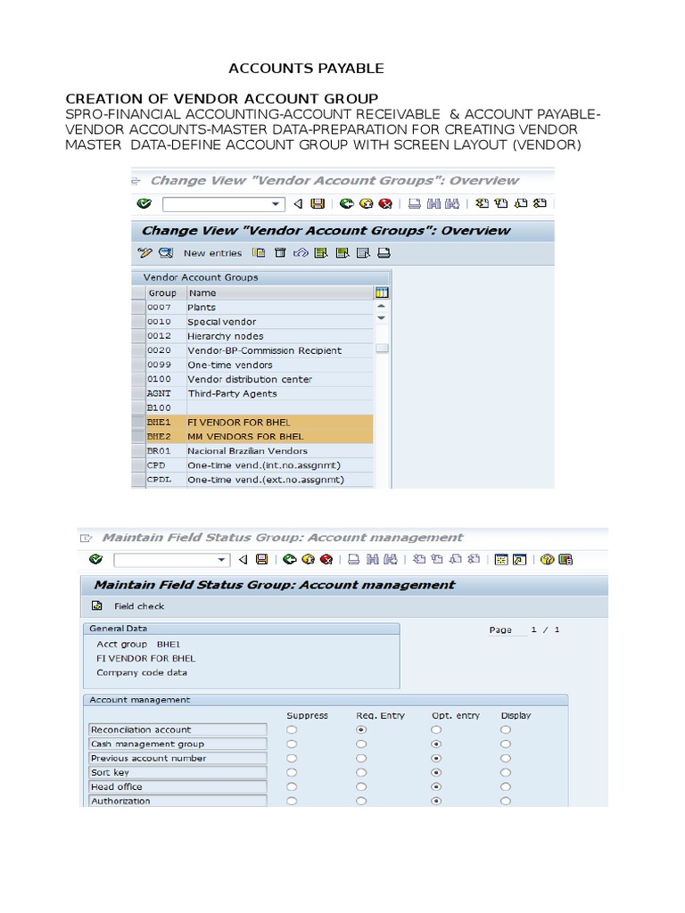A Comprehensive Guide to Vendor Master Data Setup in SAP | PDF ...