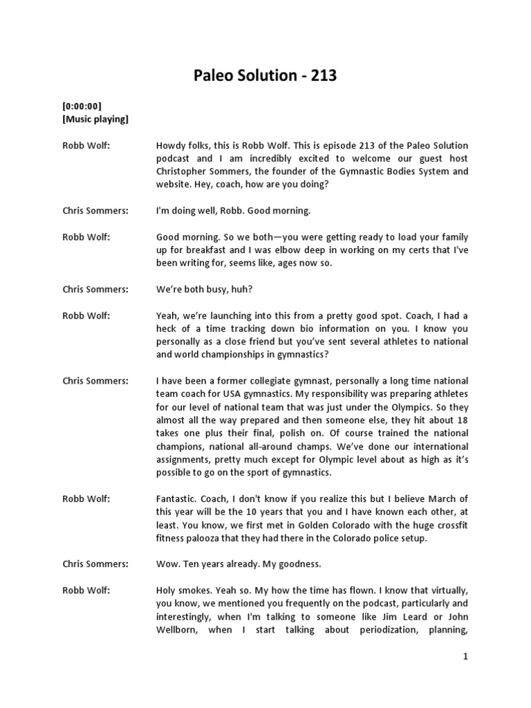 Paleo Solution Coach Sommer | PDF | Gymnastics | Muscle