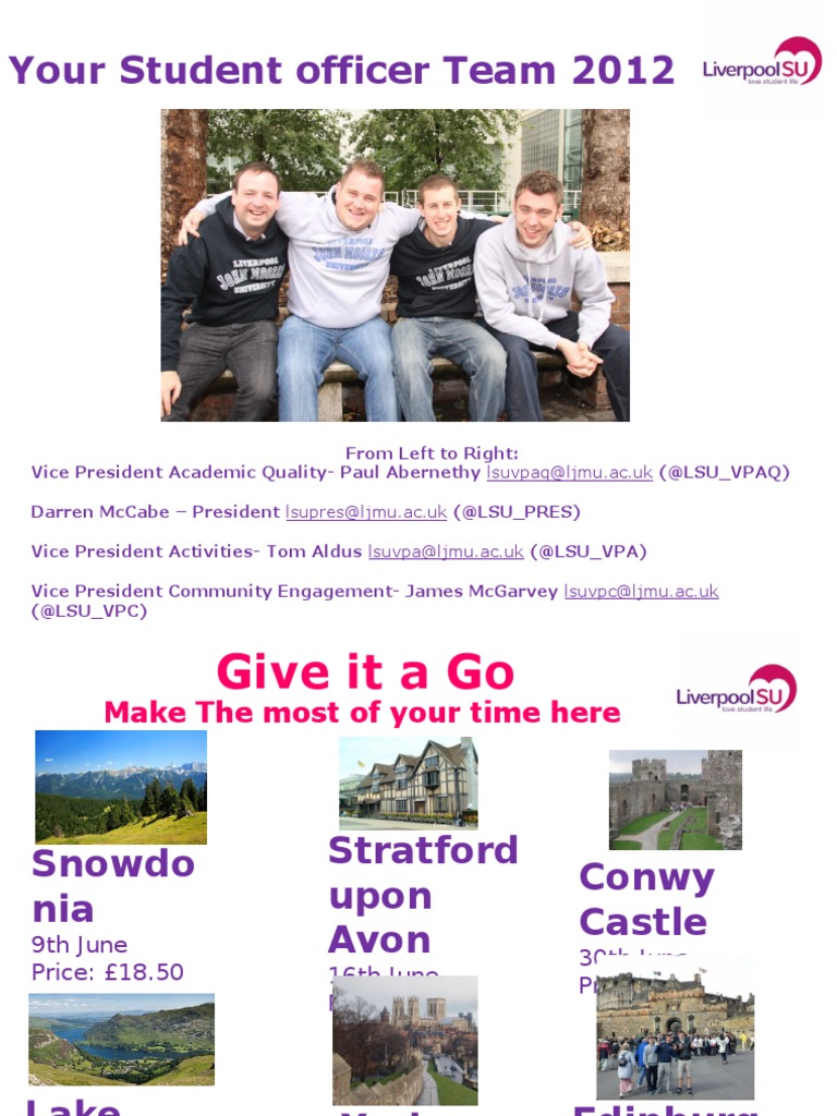 Your Student Officer Team 2012 | PDF