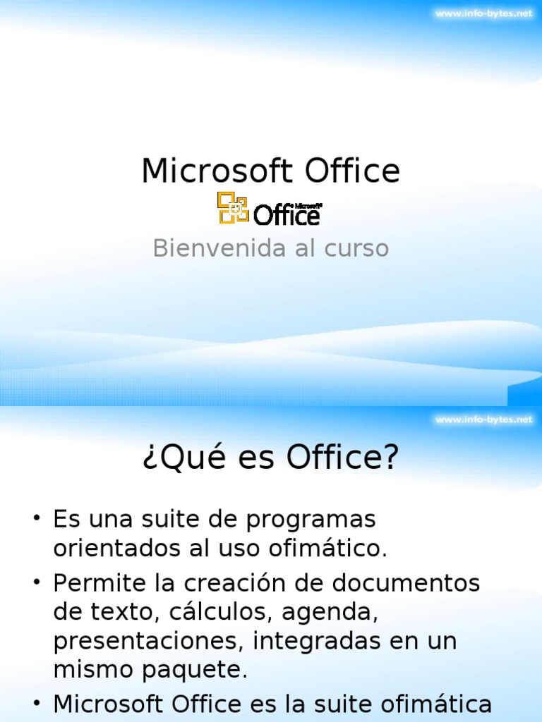 Introducción a Microsoft Office y sus Programas | PDF | Informática