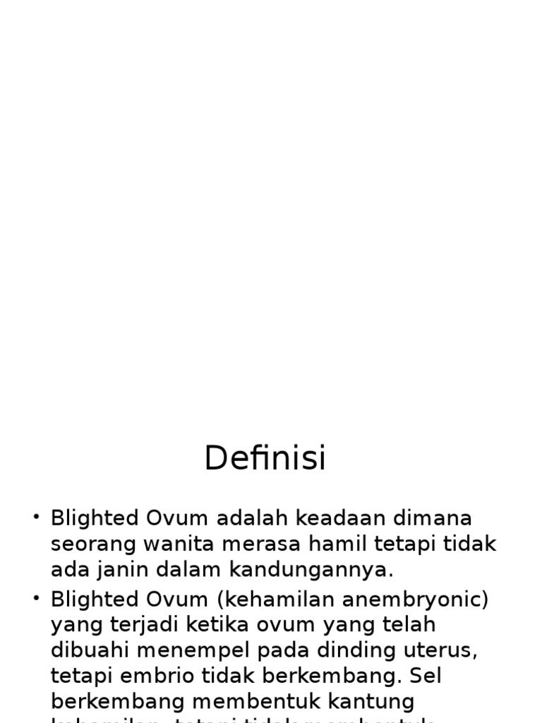 Blighted Ovum | PDF