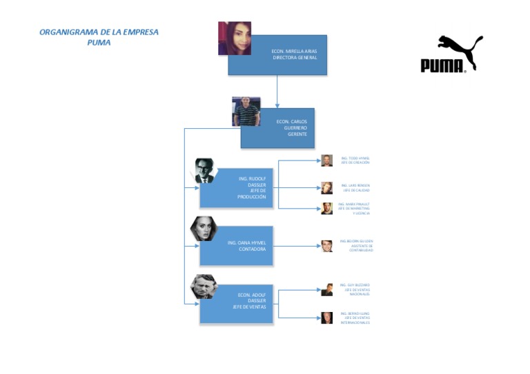 Organigrama de la Empresa Puma | PDF | Negocios