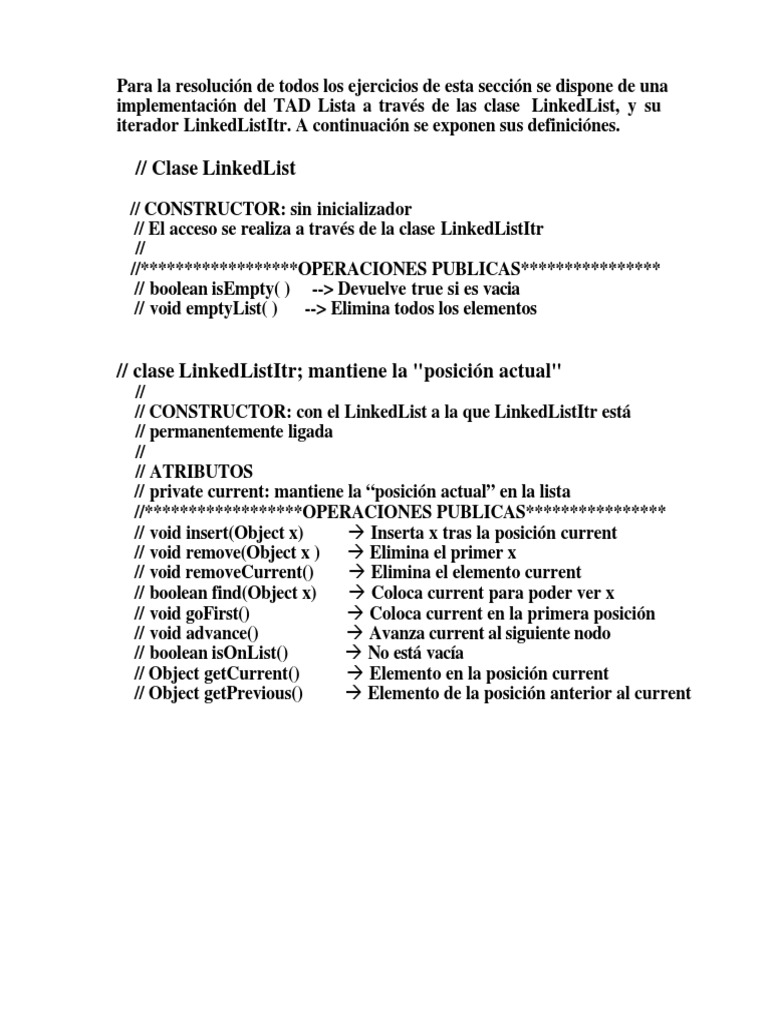 04 Ejercicios Listas | PDF | Diccionario | Java (lenguaje de programación)