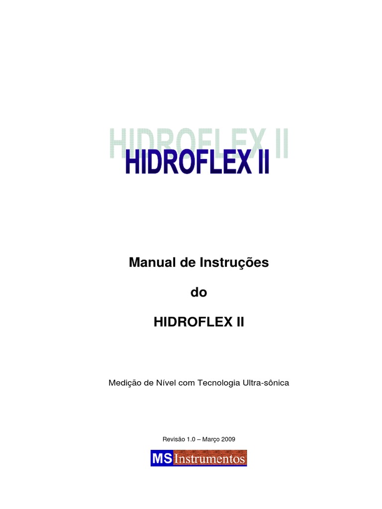 Manual Hidroflex II Rev10 | PDF | Embalagem e rotulagem | Eletrônicos