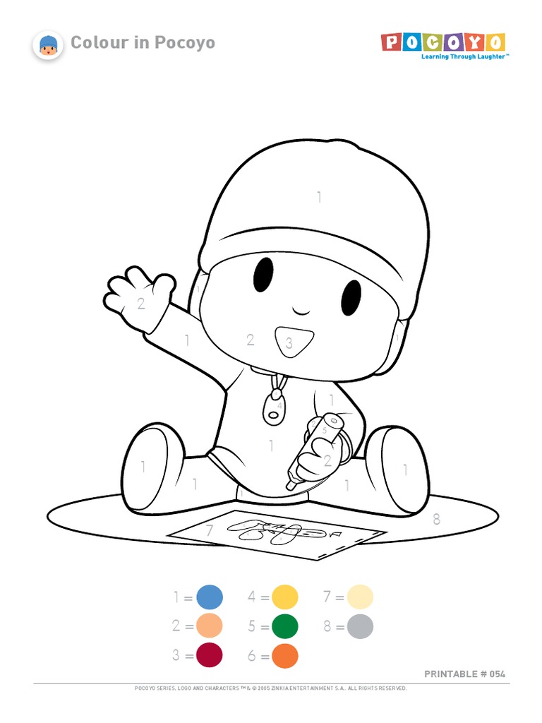 Colour Pocoyo 54 PDF | PDF