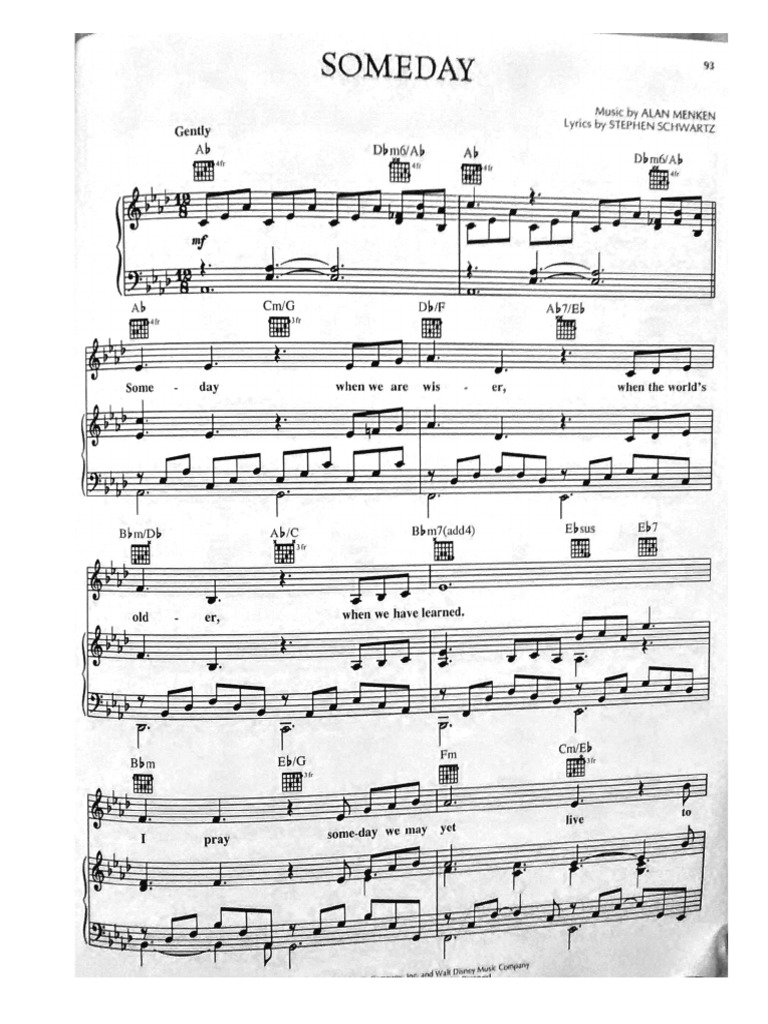 Someday-Hunchback of Notredame | PDF