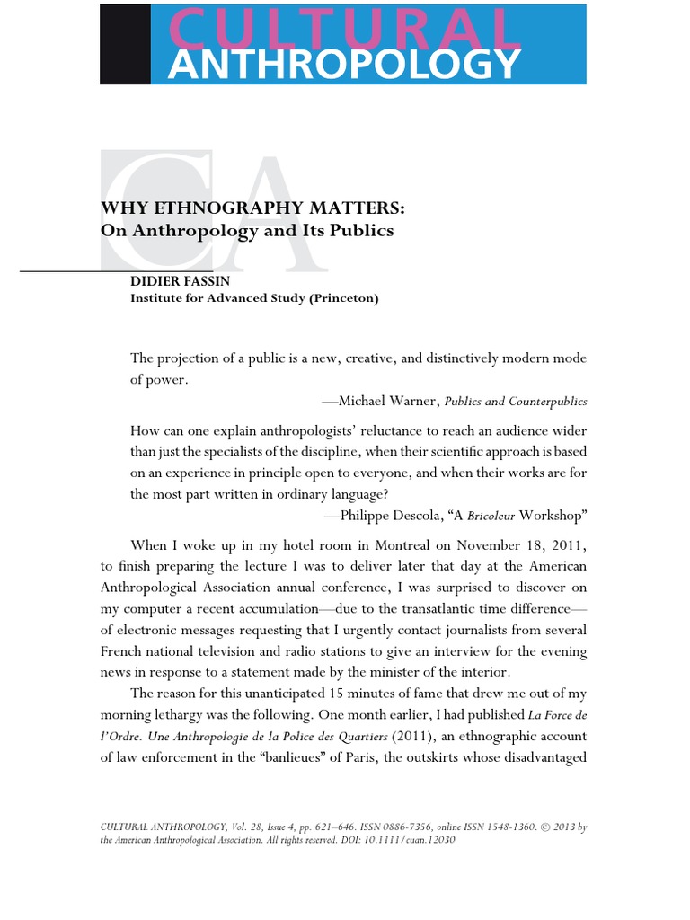 Why Ethnography Matters | PDF