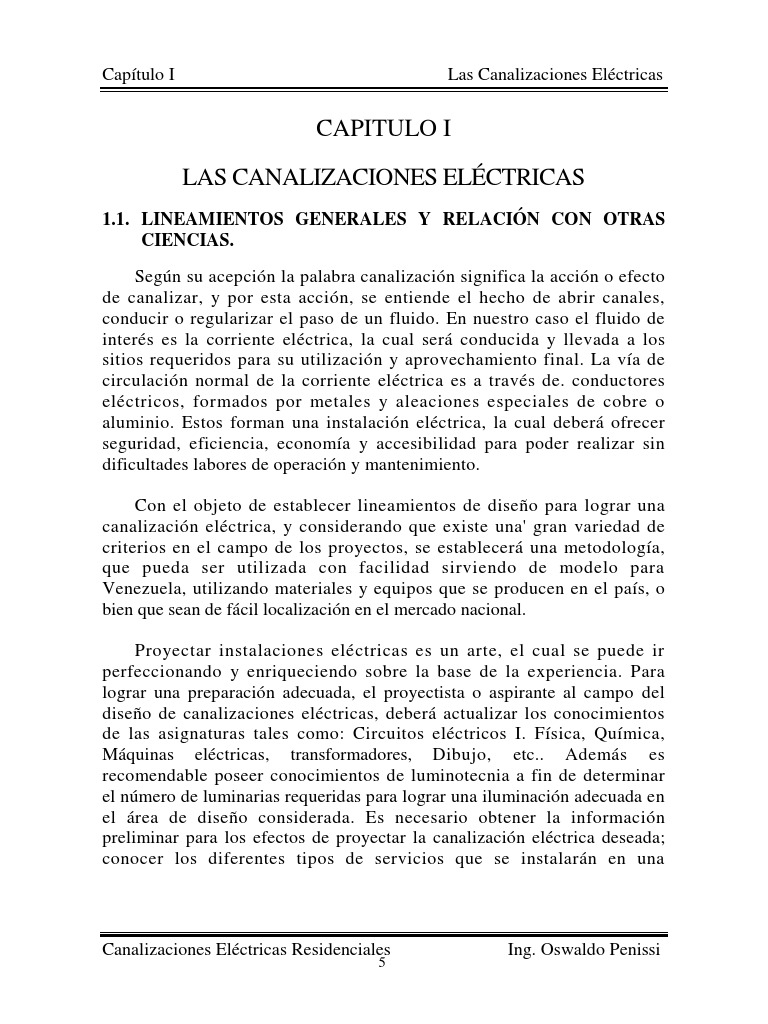 PENISSI. Canalizaciones Electricas Residenciales | PDF | Tubería (transporte de fluidos) | Red ...