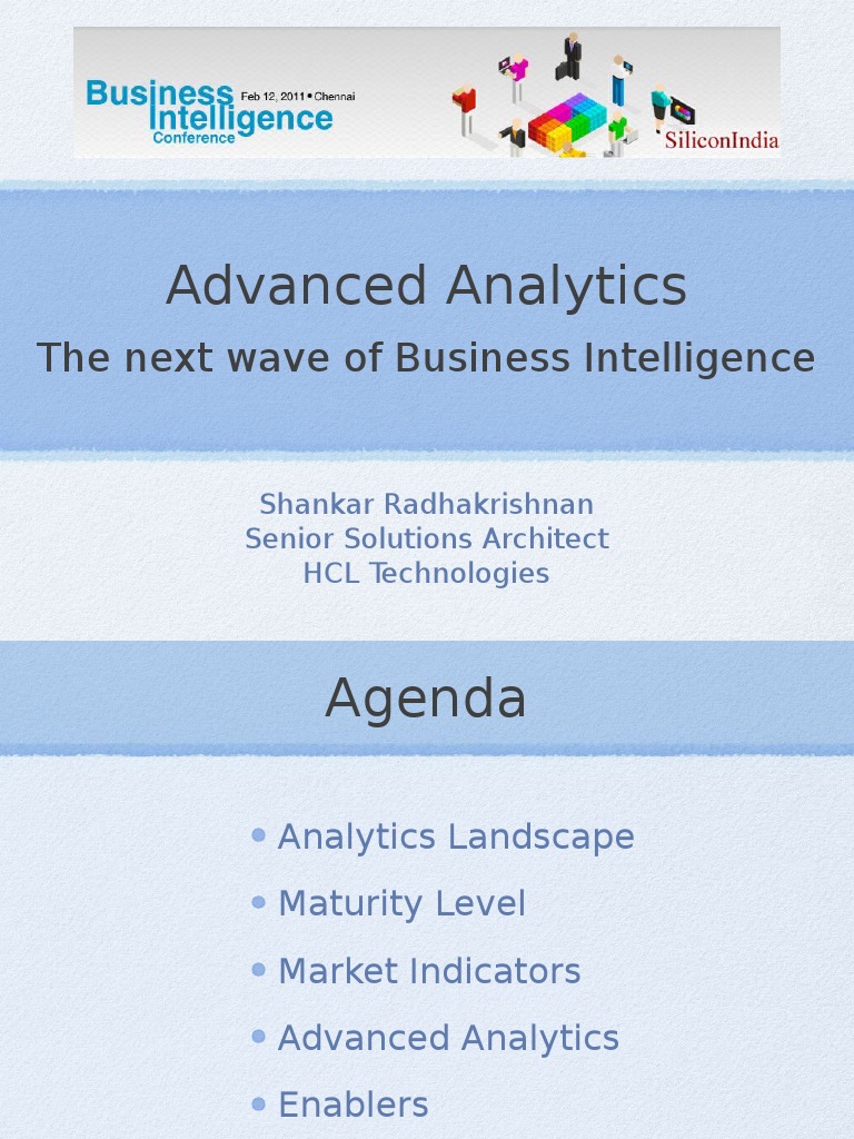 Advance Analytics | PDF | Analytics | Business Intelligence