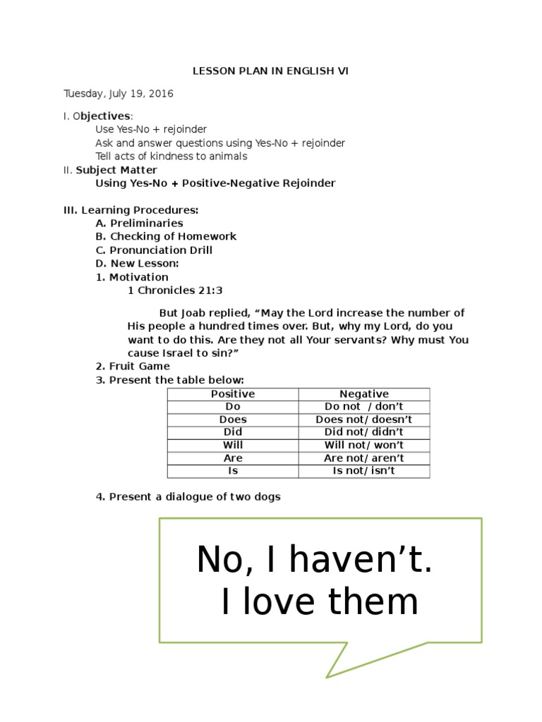 Rejoinders and Tag Questions in English VI | PDF | Verb | Lesson Plan
