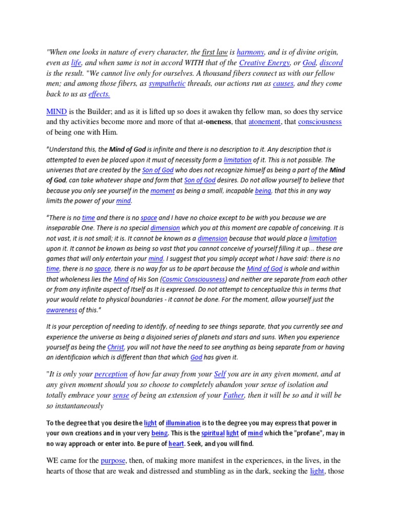 ONEness PDF | PDF | Mind | Consciousness