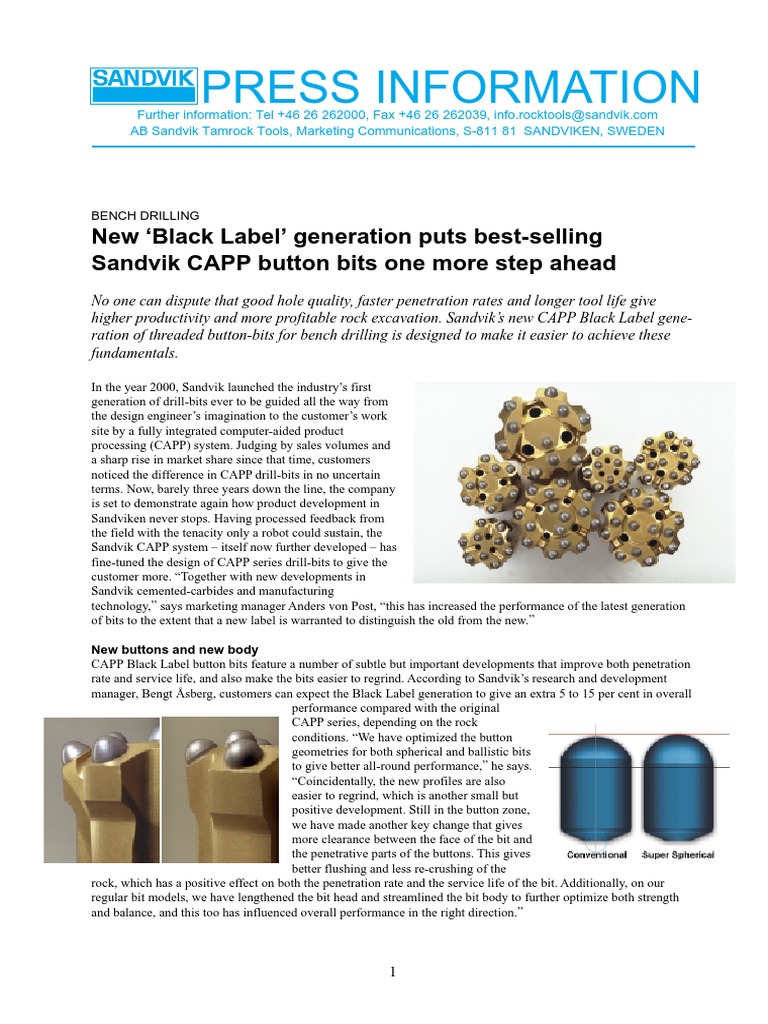 Release+Black Label - Eng | PDF | Drill | Science