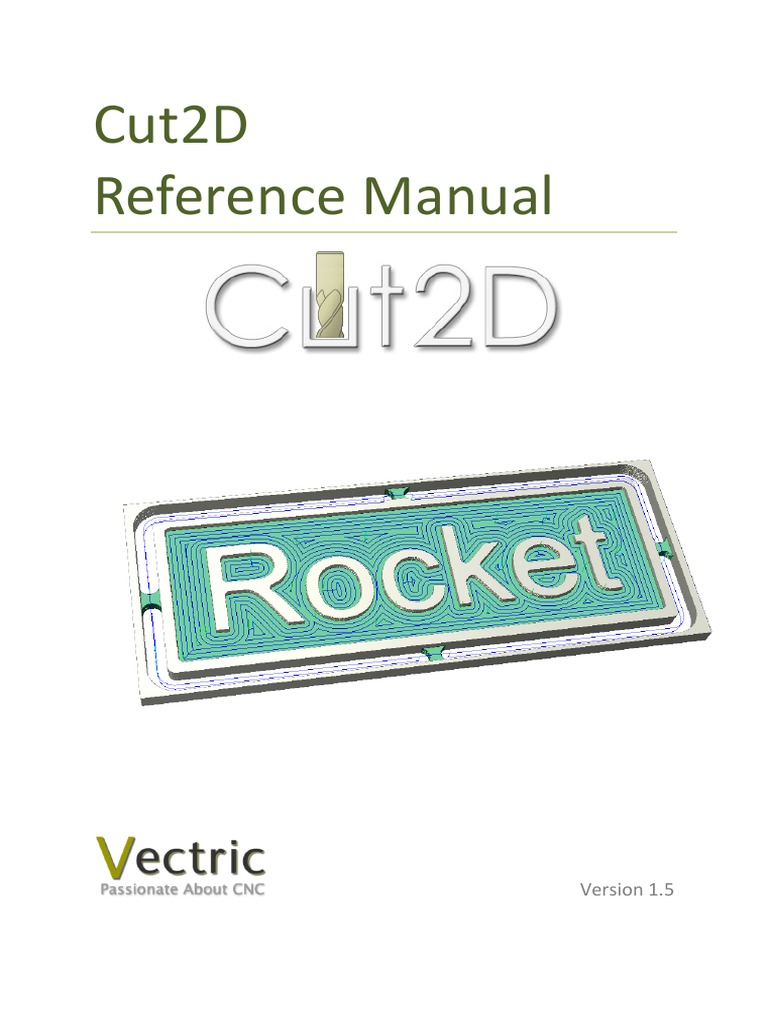 Cut2D Reference Manual | PDF | Button (Computing) | Cursor (User Interface)