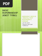 Basic Ropemanship Training Guide | PDF | Knot | Rope