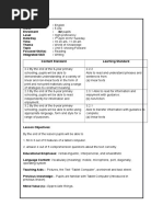 Detailed Lesson Plan in English Kinder | PDF | Lesson Plan | Education ...