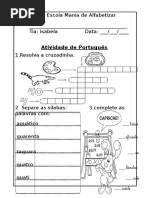 Atividades de Ortografia: GE e GI 2º Ano | PDF