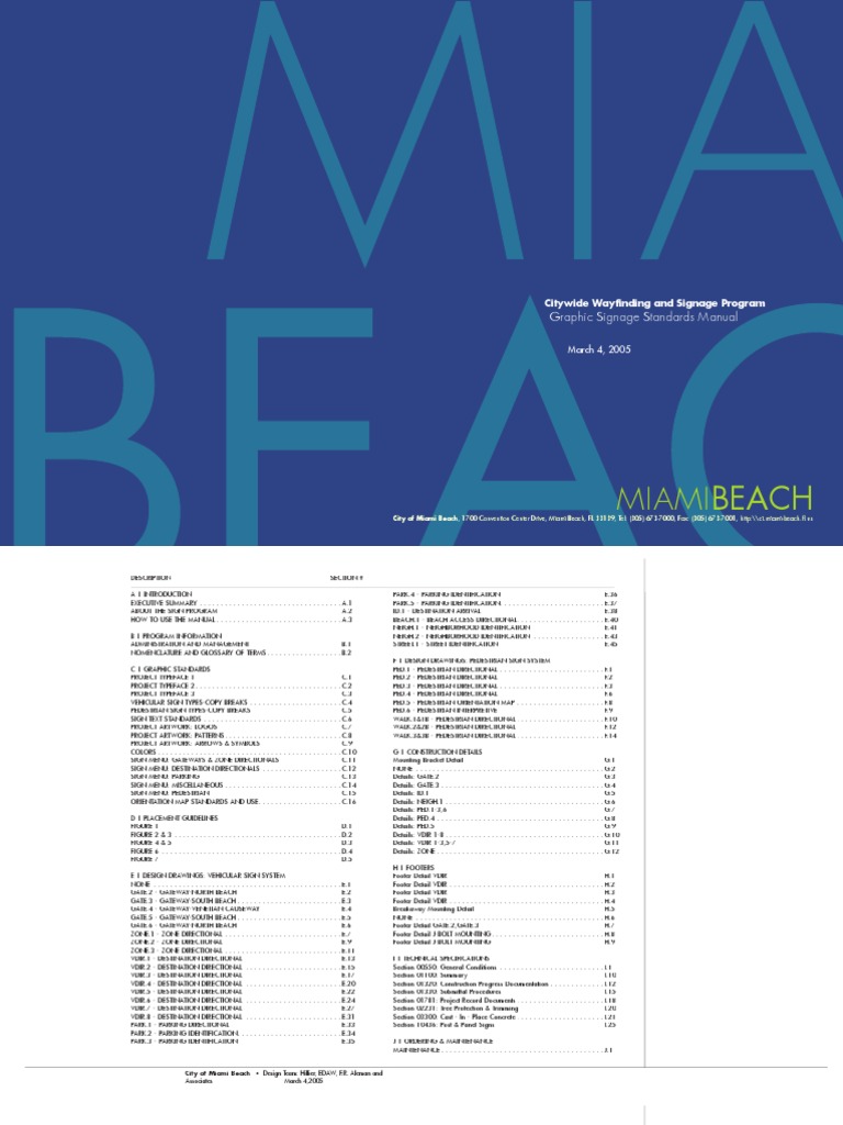 Miami Beach Signage Standards | PDF | Miami | Design