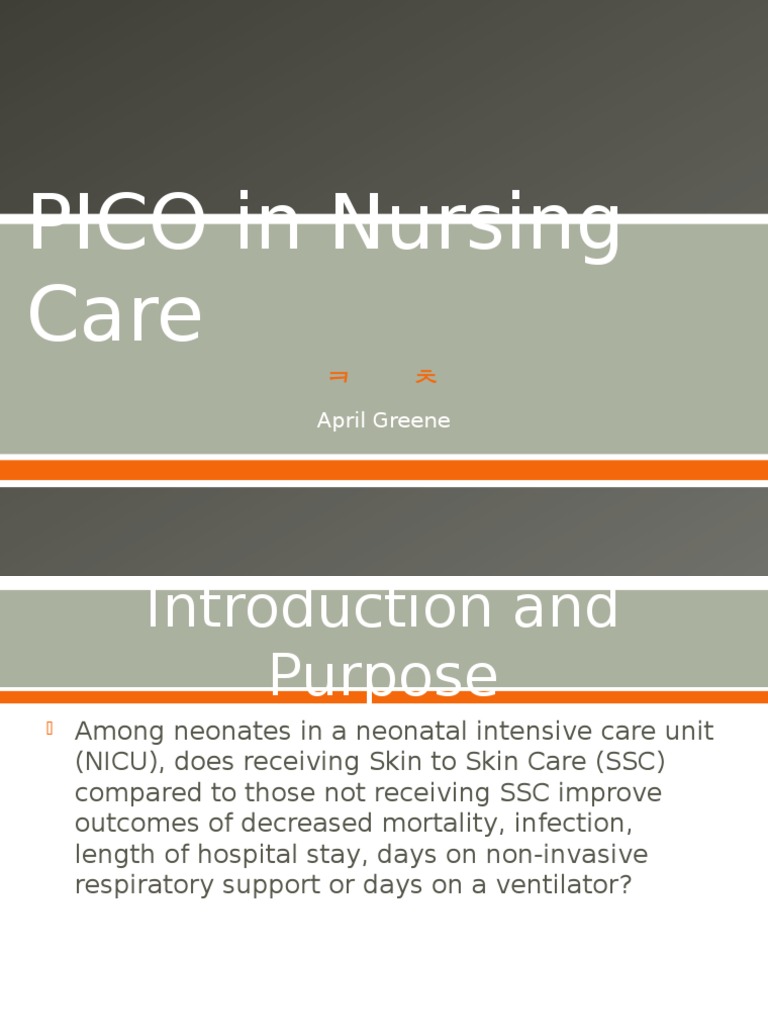 Pico in Nursing Care | PDF