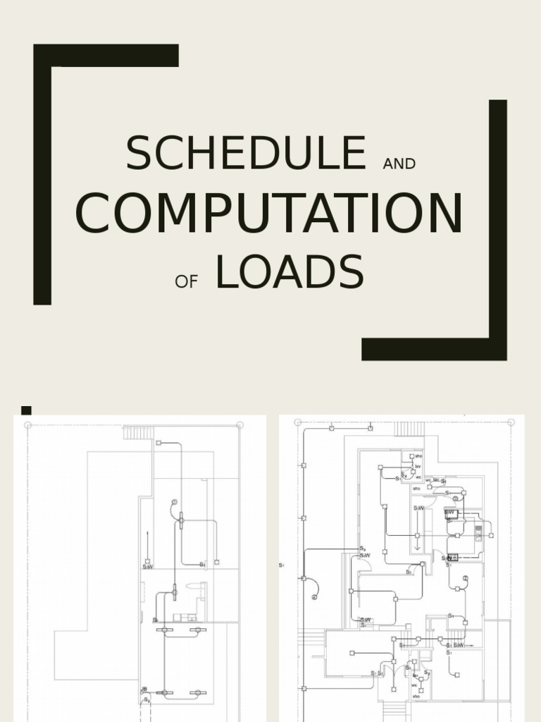 Schedule Loads: Computation | PDF