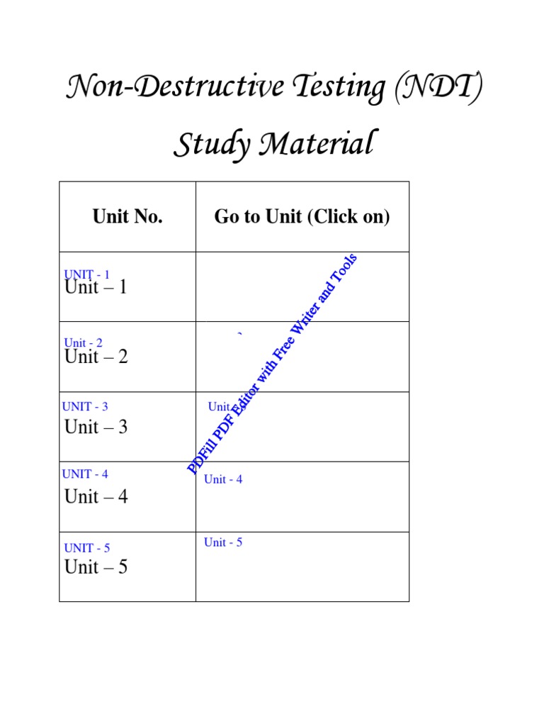 Ndt Notes Pdf Deformation Engineering Casting Metalworking