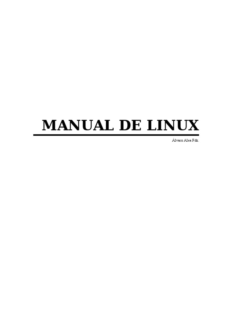 Manual de Linux | PDF