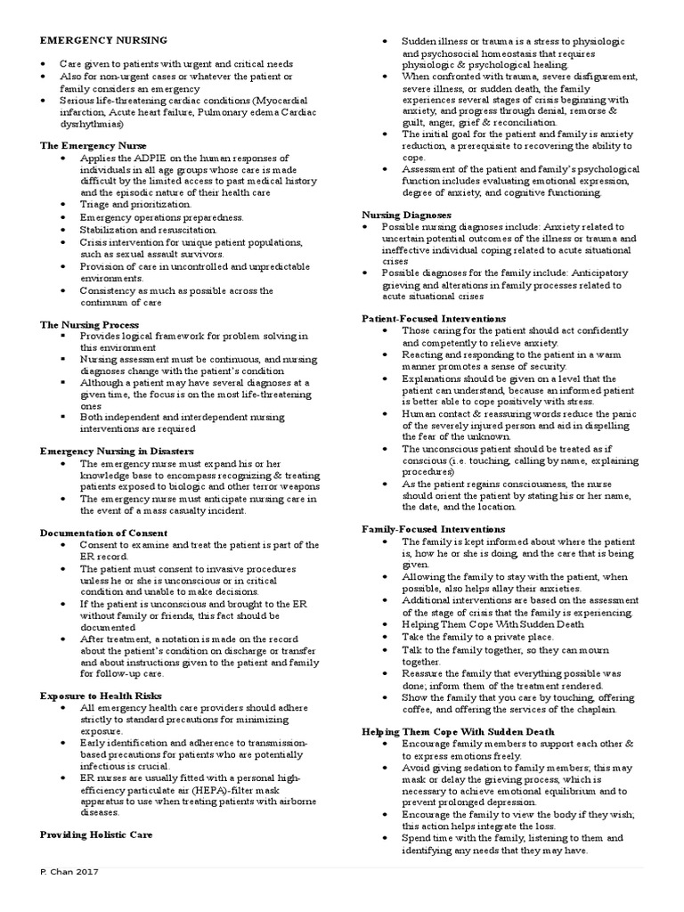 Emergency Nursing Essentials Guide | PDF | Hypothermia | Shock ...