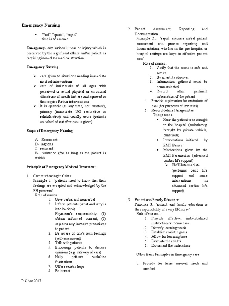 Emergency Nursing Notes 2 | Download Free PDF | Shock (Circulatory ...