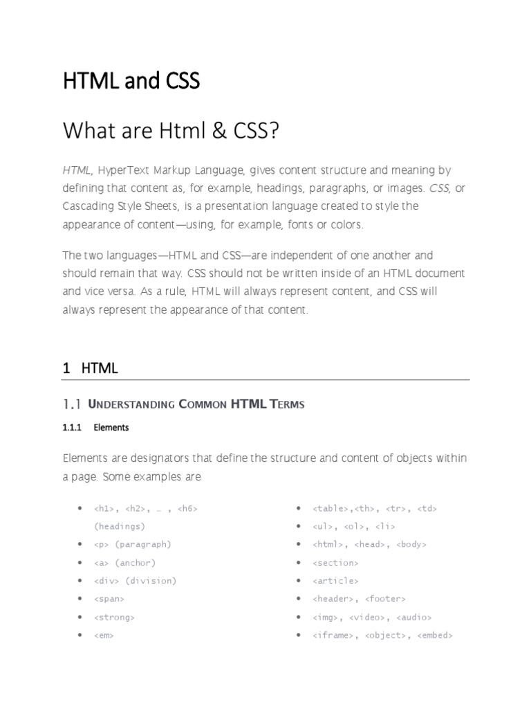 HTML and Css | Hyperlink | Cascading Style Sheets