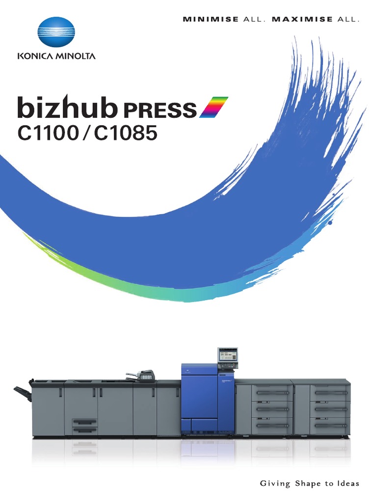 Bizhub Press c1100 c1085 Catalog e | PDF | Portable Document Format ...