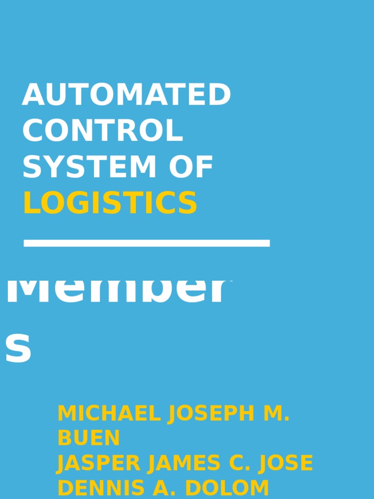 Automated Logistics Control System | PDF | Multi Level Marketing | Stocks
