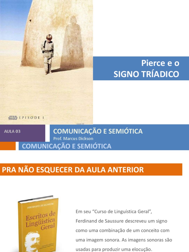 Pierce e o Signo Triádico | PDF | Charles Sanders Peirce | Semiótica