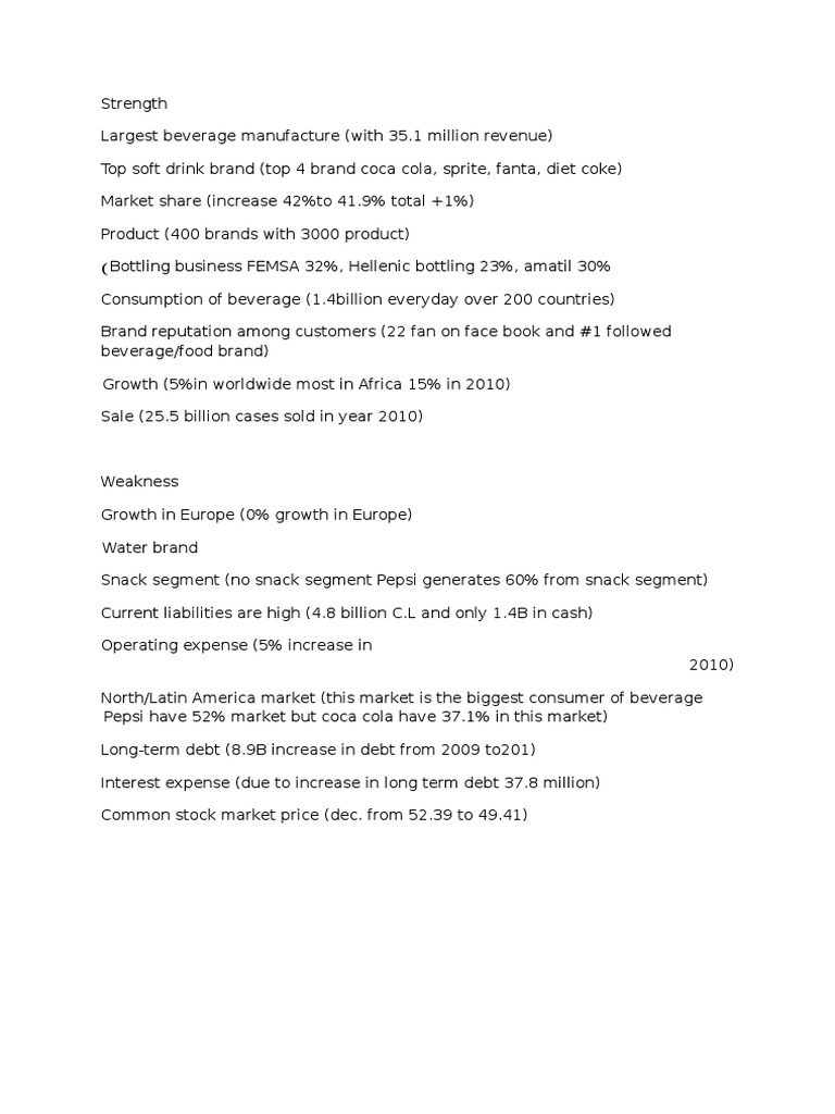 Coca-Cola Case Study Insights and Solutions | PDF