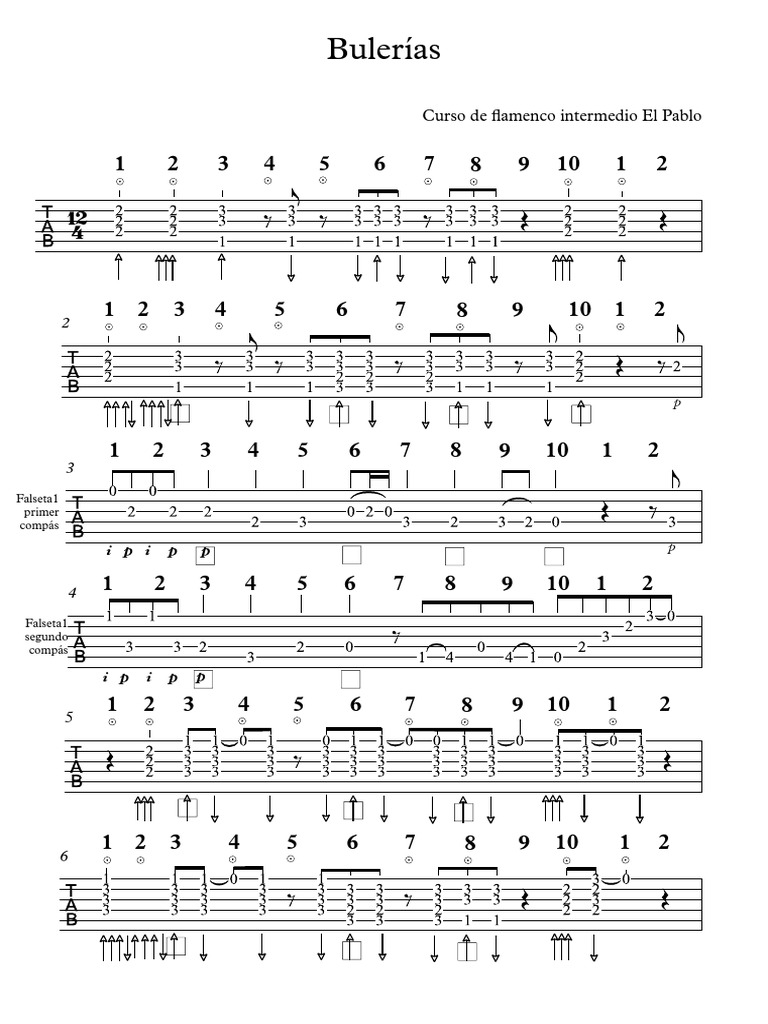 Bulerias - Partitura Completa | PDF