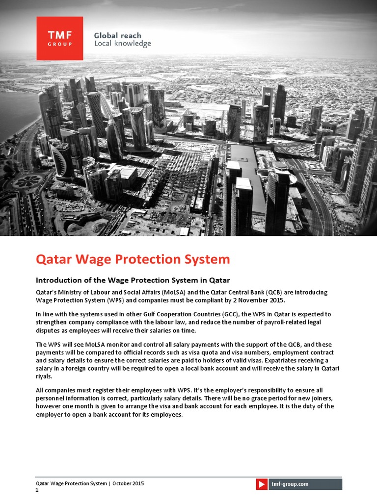 Qatar WPS - OCT2015 Final | PDF | Qatar | Salary