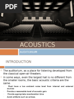 Acoustics Presentation | PDF | Movie Theater | Theatre