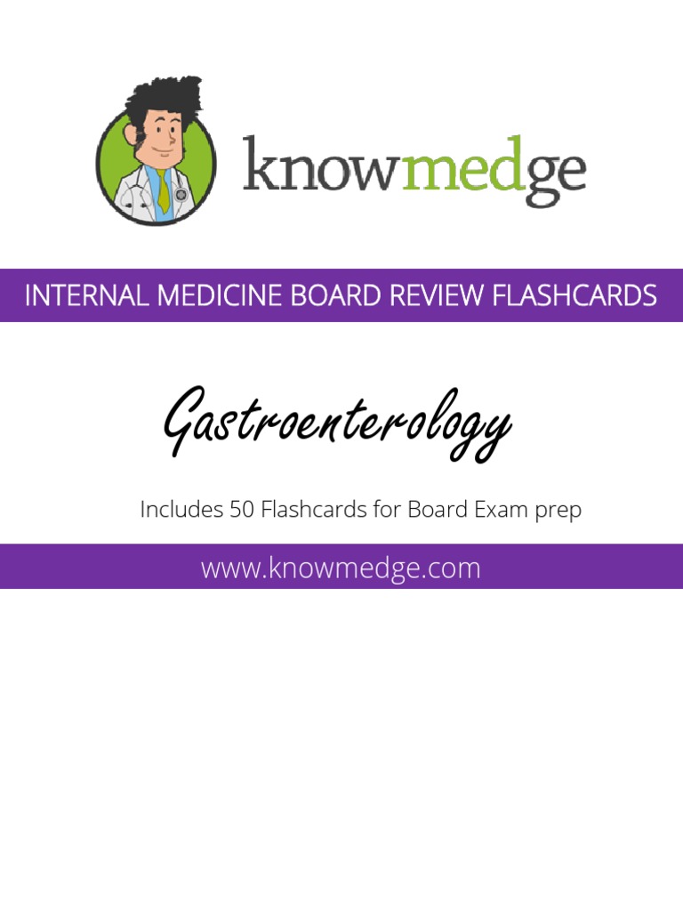 Gastroenterologyflashcards Internalmedicineboardreview 141223182121 ...