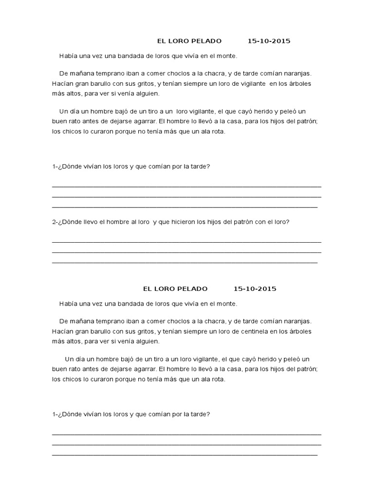 El Loro Pelado 15 | PDF