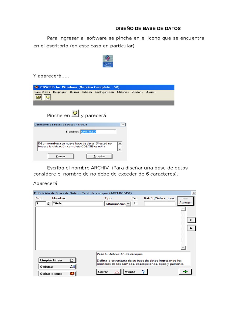 Manual de Winisis | PDF | Archivo de computadora | Bases de datos
