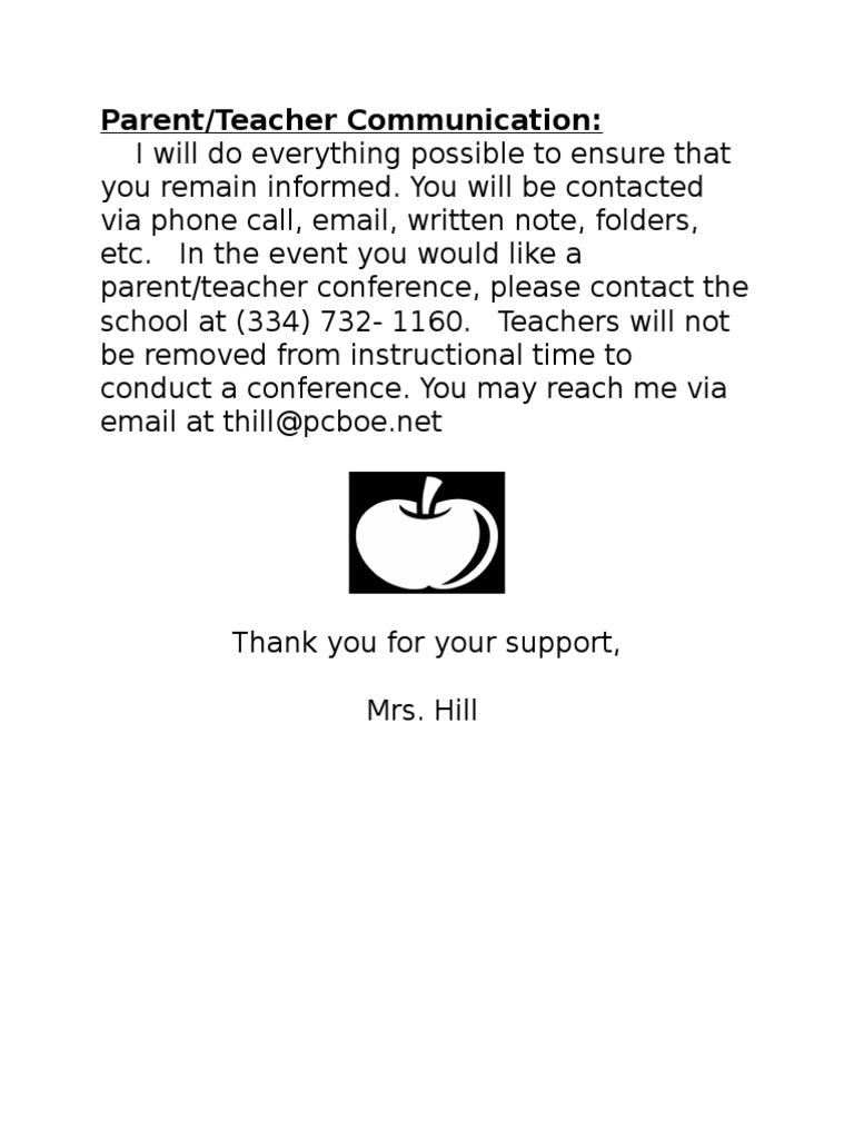 Parent-Teacher Communication Guide | PDF | Career & Growth | Language ...